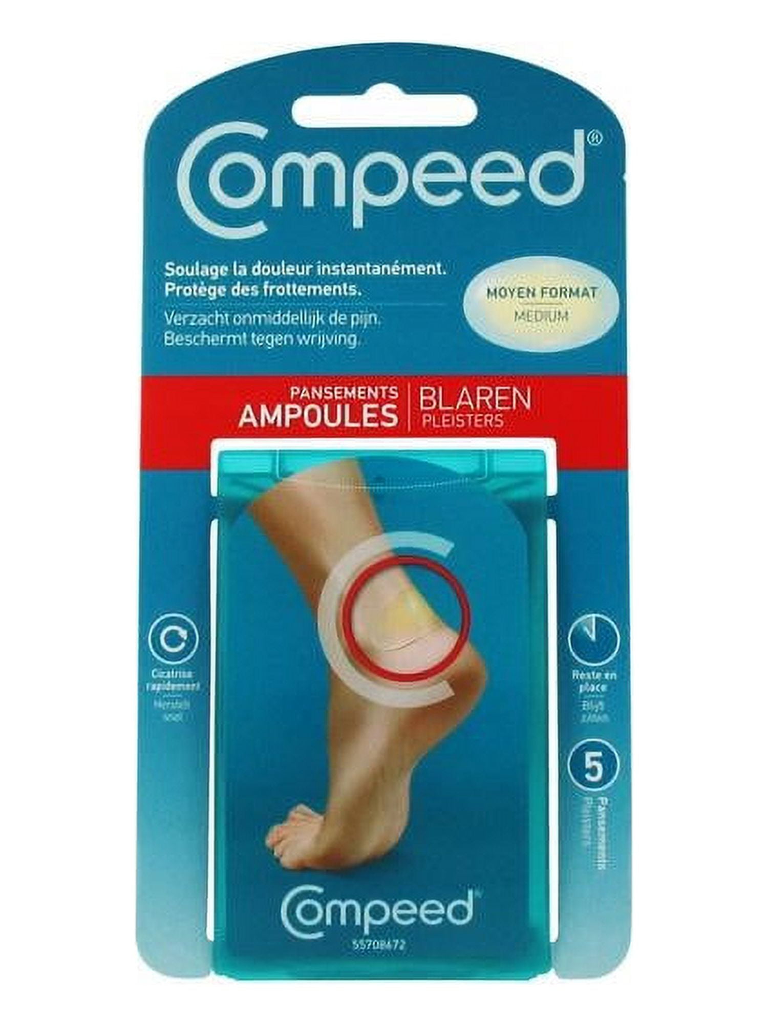 Compeed Blisters Medium Size 5 Plasters - Walmart.com