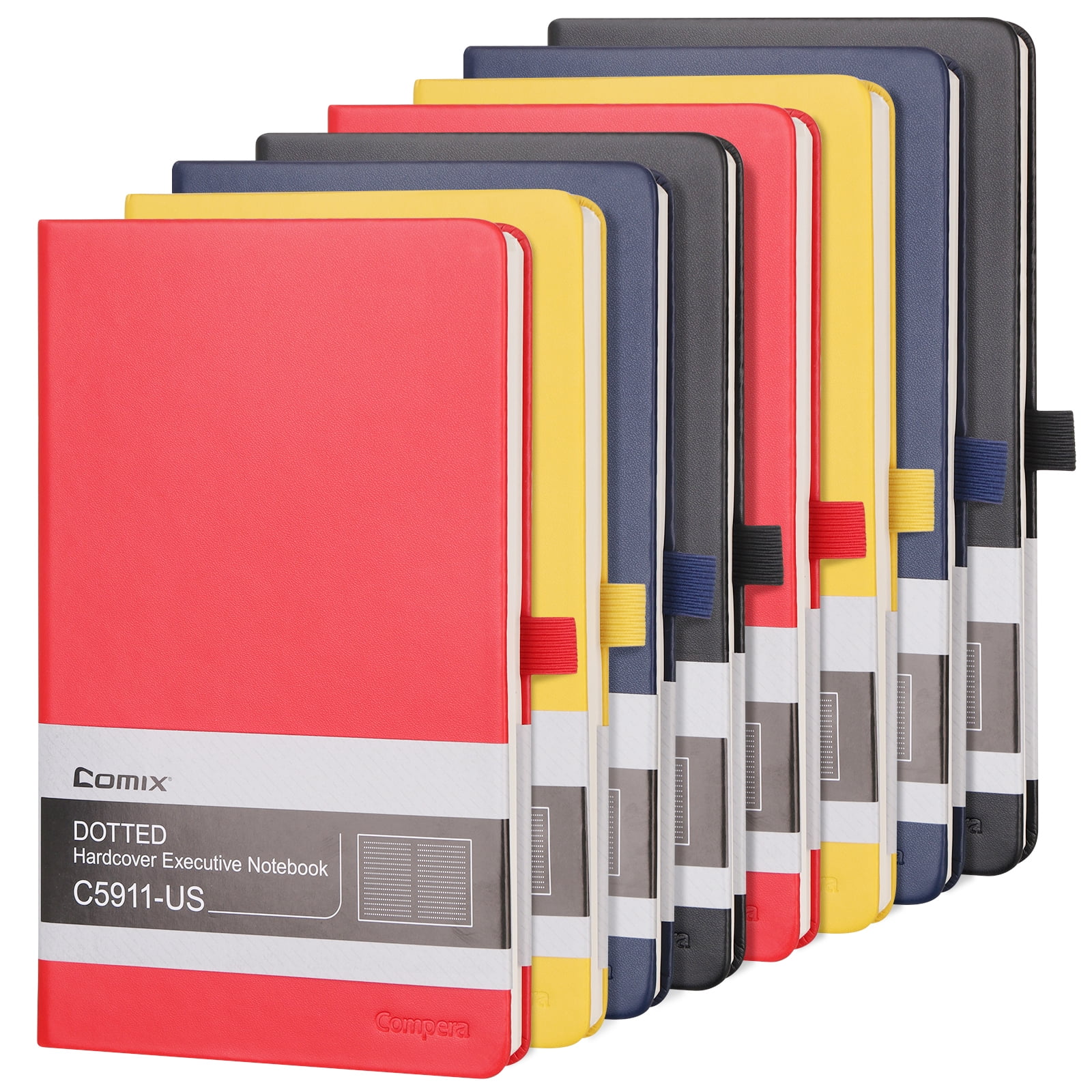 "Compera 8 Pack Bullet Dotted Journals, 100G Paper, 176 Pages, 5.1x8.3 ...