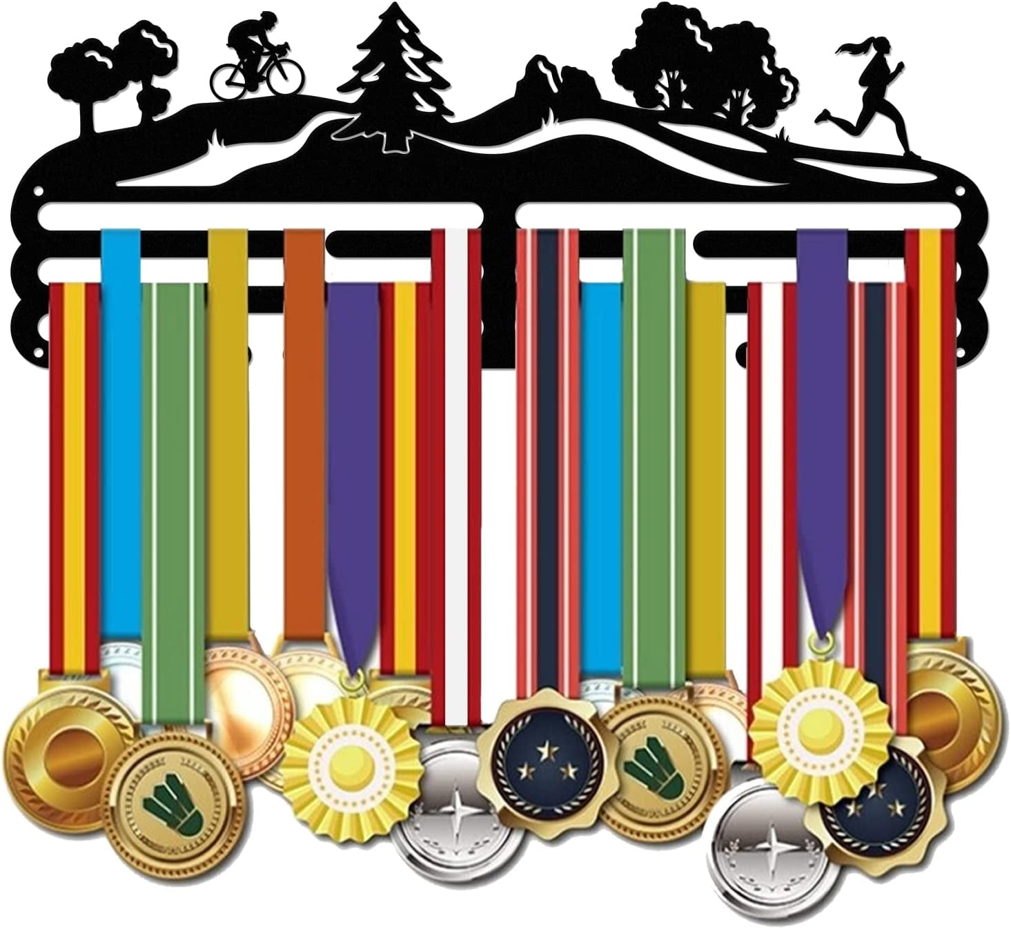 Competition Medal Holder Iron Woman Running Racing Pattern Medals ...