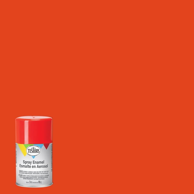 Competition Orange, Rust-Oleum Testors Gloss Enamel Spray Paint- 1628T ...