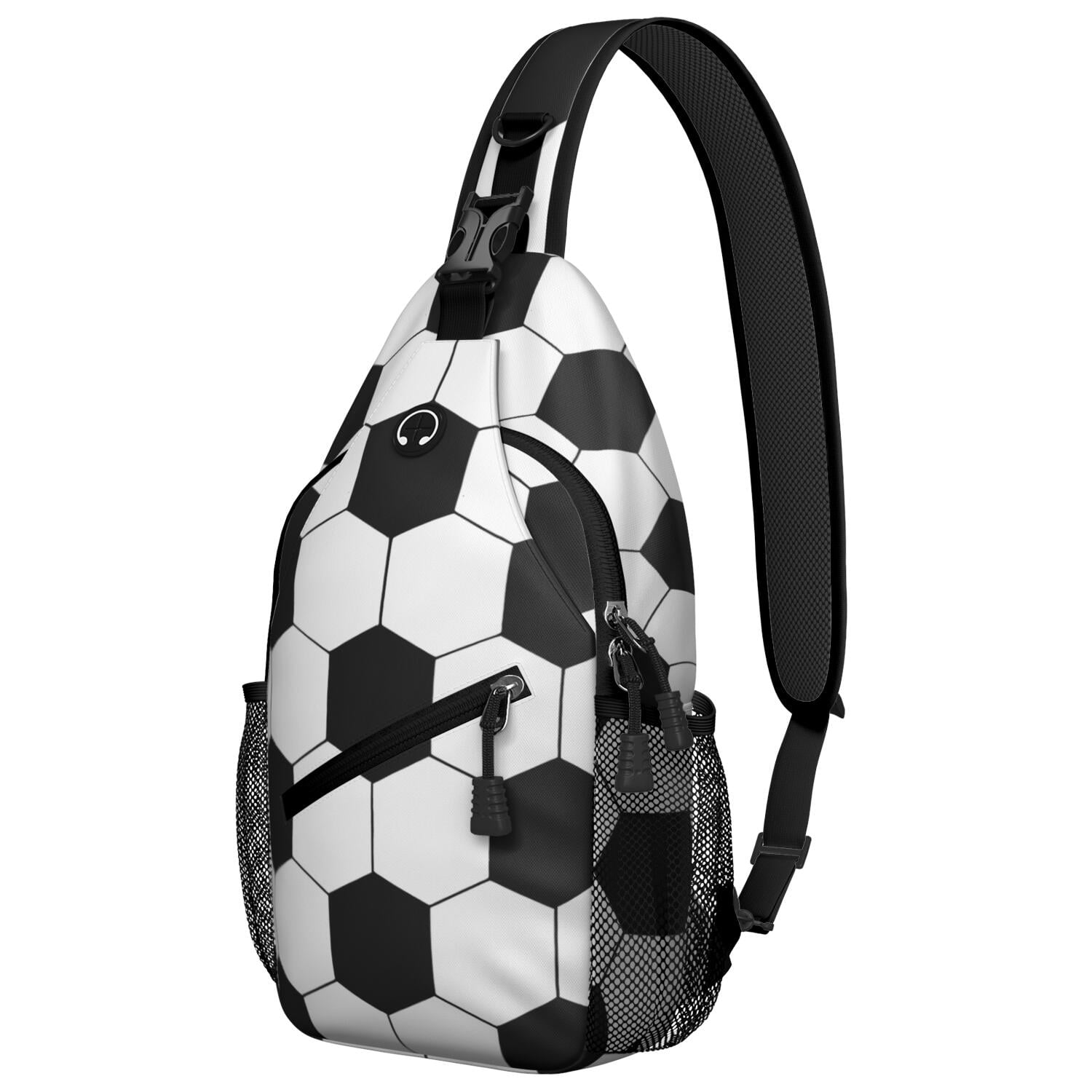 Competition Shoulder Backpack Spacious Sling Bag with Volleyball Print ...