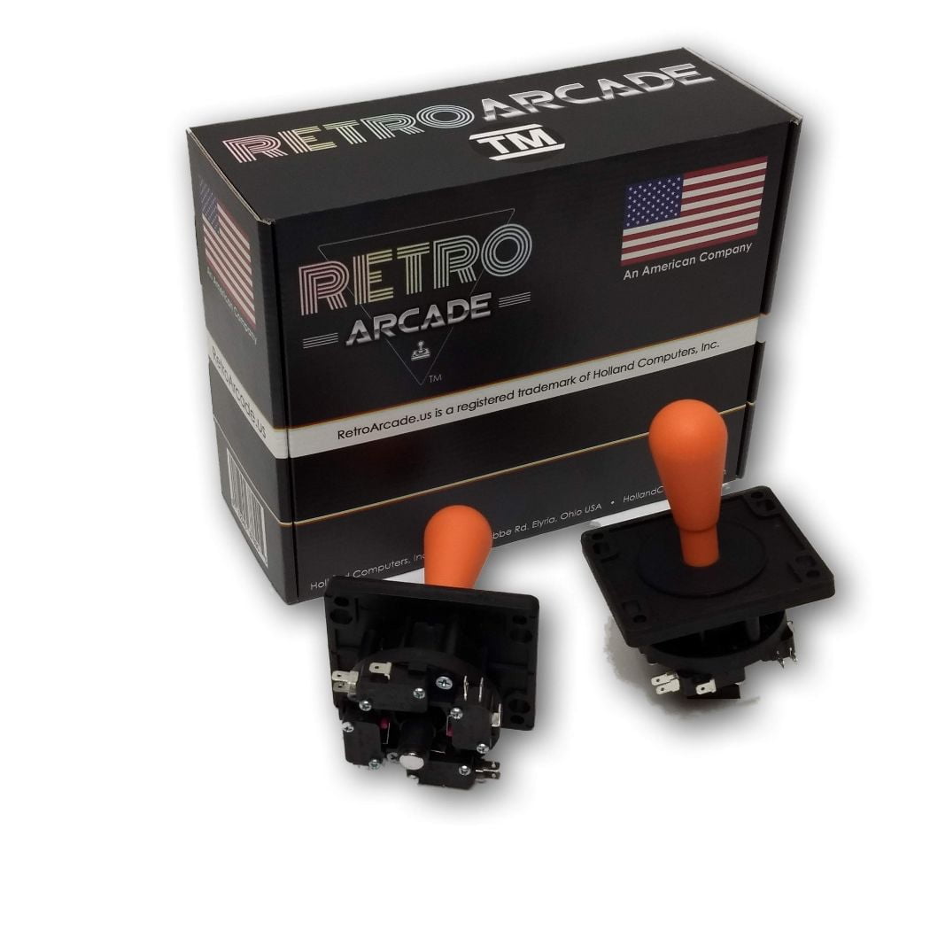 Competition Style Arcade Joystick, Orange, 8-way Only Operation ...