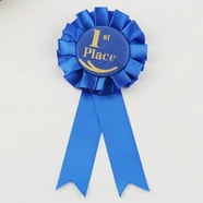 RibbonsNow 1st Place Award Ribbons - 25 Blue Ribbons with Card & String ...