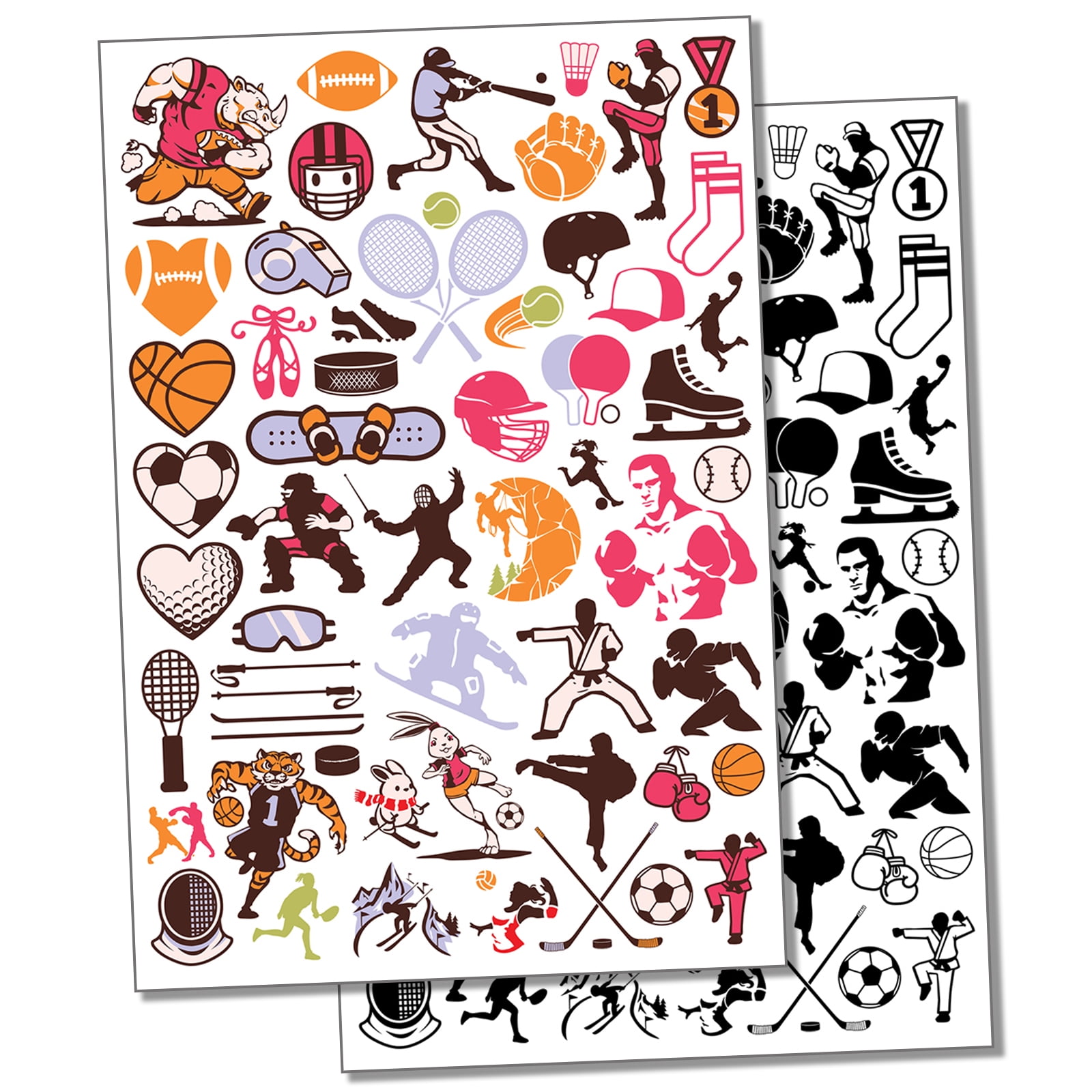 Competitive Athletic Sports Water Resistant Temporary Tattoo Set Fake ...