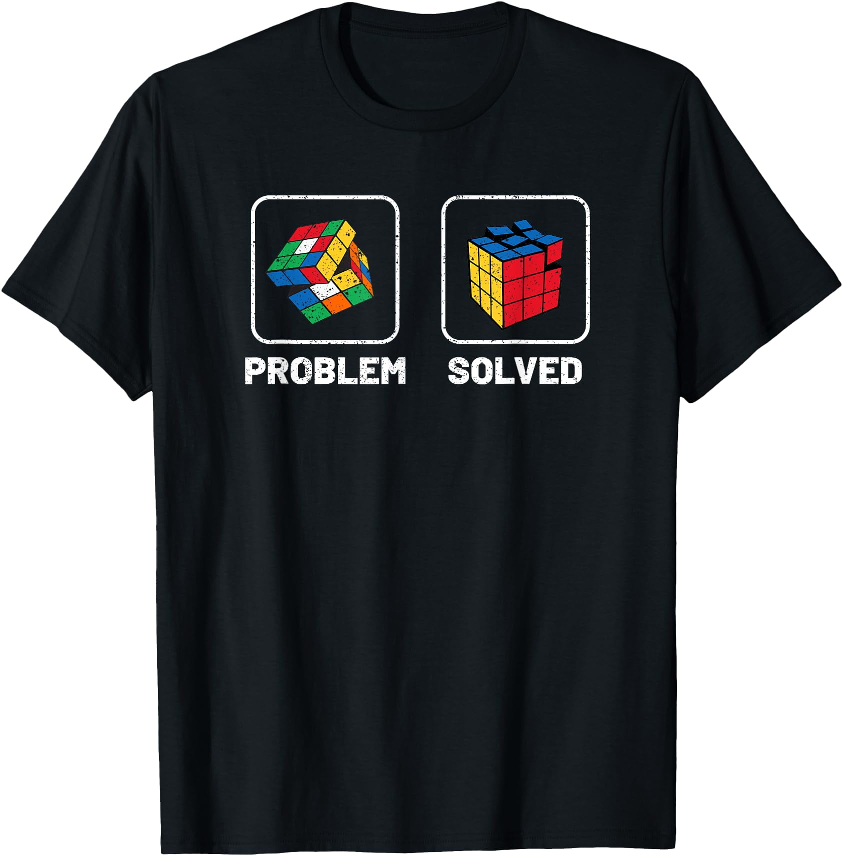 Competitive Puzzle Cube Problem Solved Speed Cubing T-Shirt,Light Blue ...
