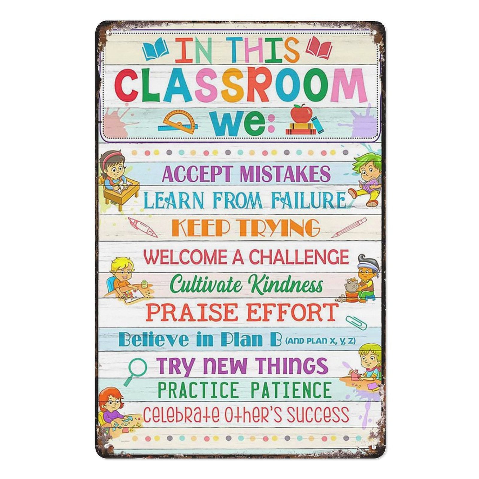 Compladeta Wall Decor Classroom Poster, In This Classroom, We Accept ...