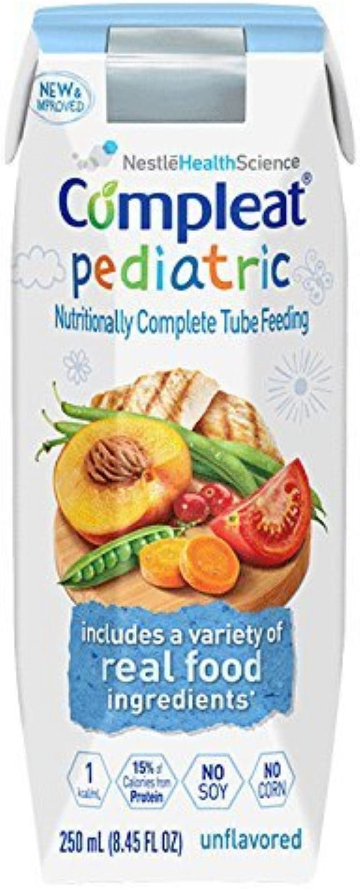 Compleat Pediatric Nutritionally Complete Tube Feeding, Unflavored 8.45 ...