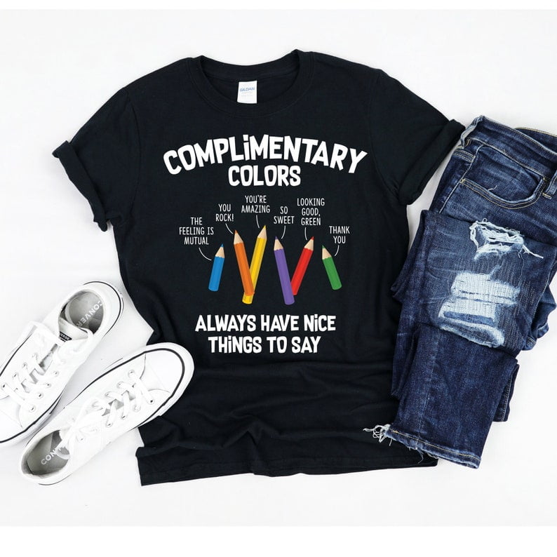 Complementary Colors Shirt, Funny Artist Tee, Art Teacher Gift, Artist ...