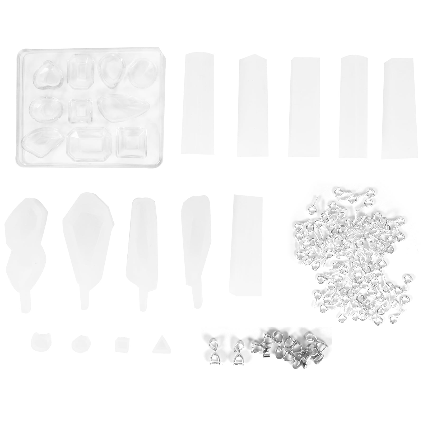 Complete 125pcs Epoxy Resin Silicone Mould Kit For Diy Jewelry And Decoration Crafting