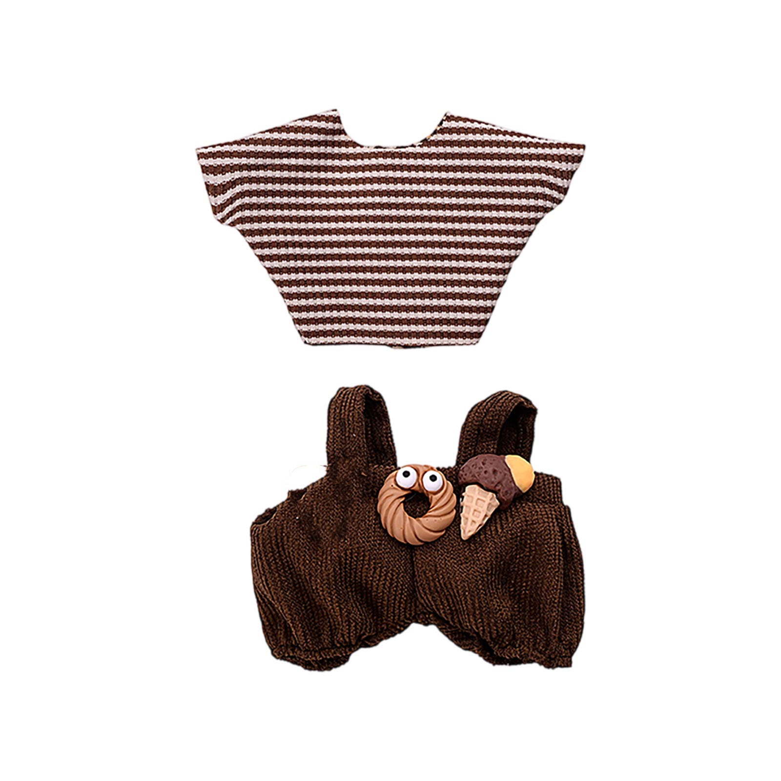 Complete 17cm Plush Doll Clothing Set , 11-Piece Fashion Outfit with ...