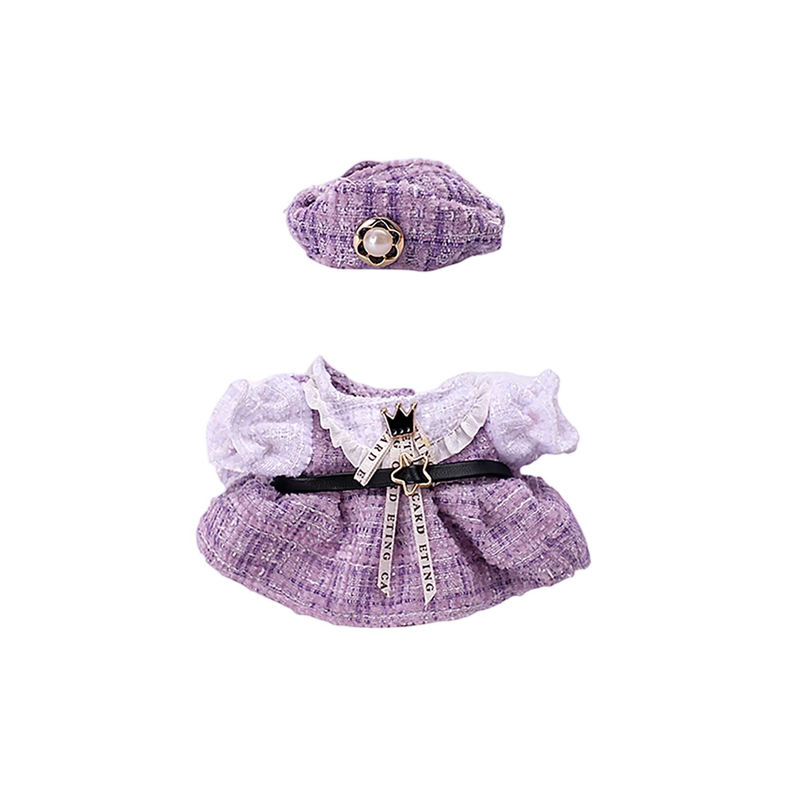 Complete 17cm Plush Doll Clothing Set , 11-Piece Fashion Outfit with ...
