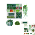 Complete 1pc Green Glass Bead Plant Making Kit with 2 Pots, DIY ...