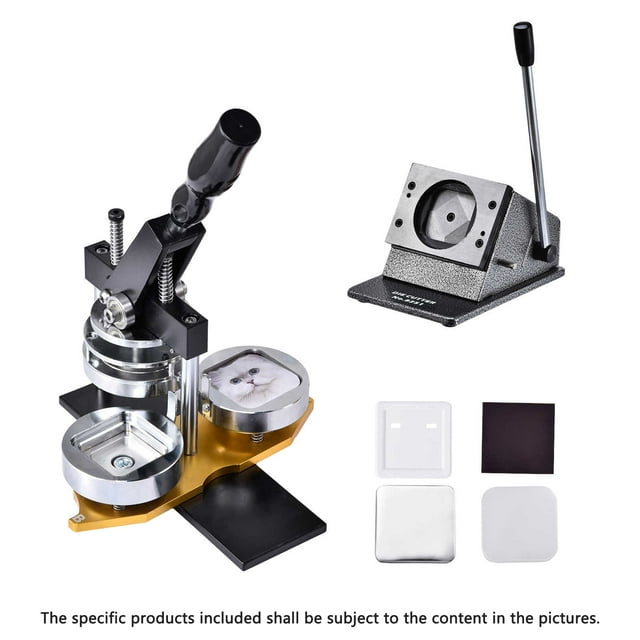 Complete 2X2 Magnet Making Bundle - Badge Press Machine with Iron Bases ...