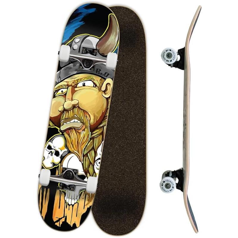 Complete 31" x 7.75" Skateboards w/Premium Skateboard Grip Tape, Pro Aluminum Alloy Truck, ABEC ...