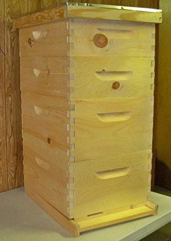 Complete 4 Chamber Hive with Foundations for Beekeeping - Walmart.com