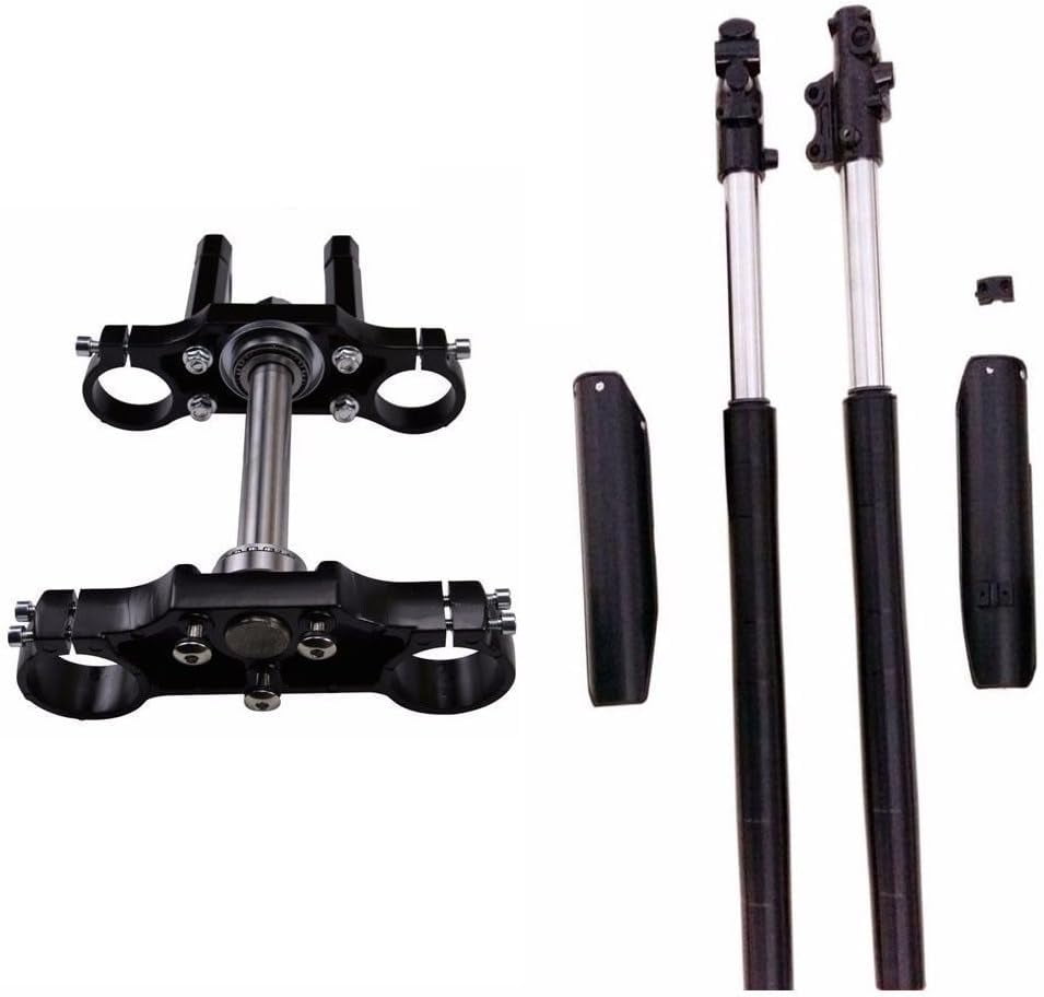 Complete 45mm/48mm Upside Down Front Fork Shock Absorber and Triple ...