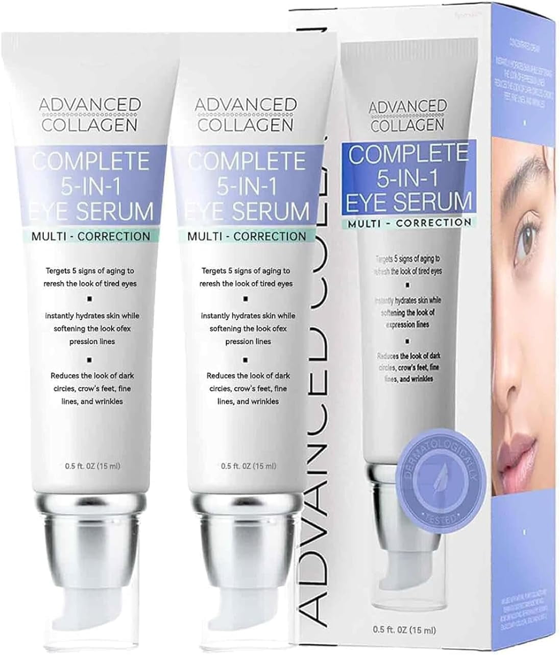 Complete 5-in-1 Eye Serum, Multi-Correction Formula, Eye Daily Serum, 1 ...