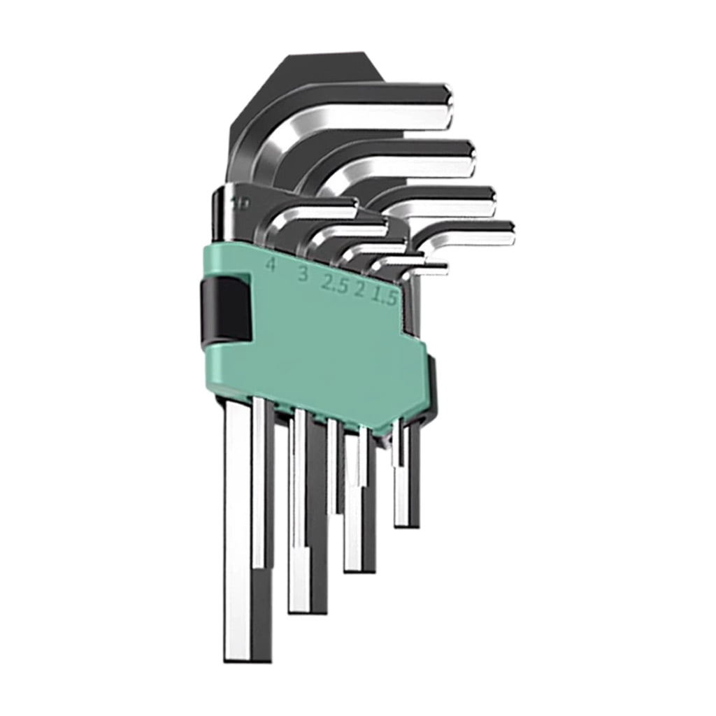Complete 9 Piece L Type Tool Kit Wear Resistant Steel Construction ...