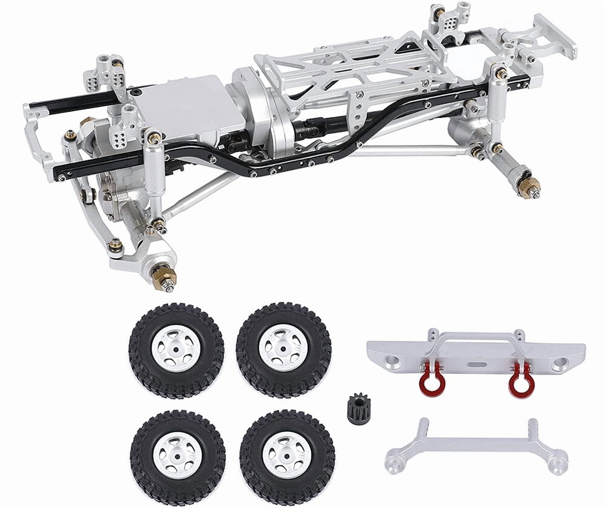 Complete Alloy Conversion Kit w/ 133 Wheelbase for 1/24 SCX24 Deadbolt ...