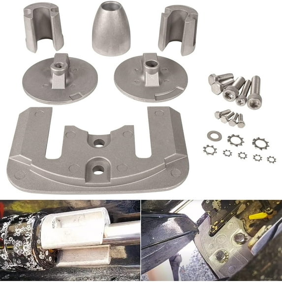 Complete Aluminum Anode Kit Compatible with 2004+ Mercruiser Bravo 3 ...