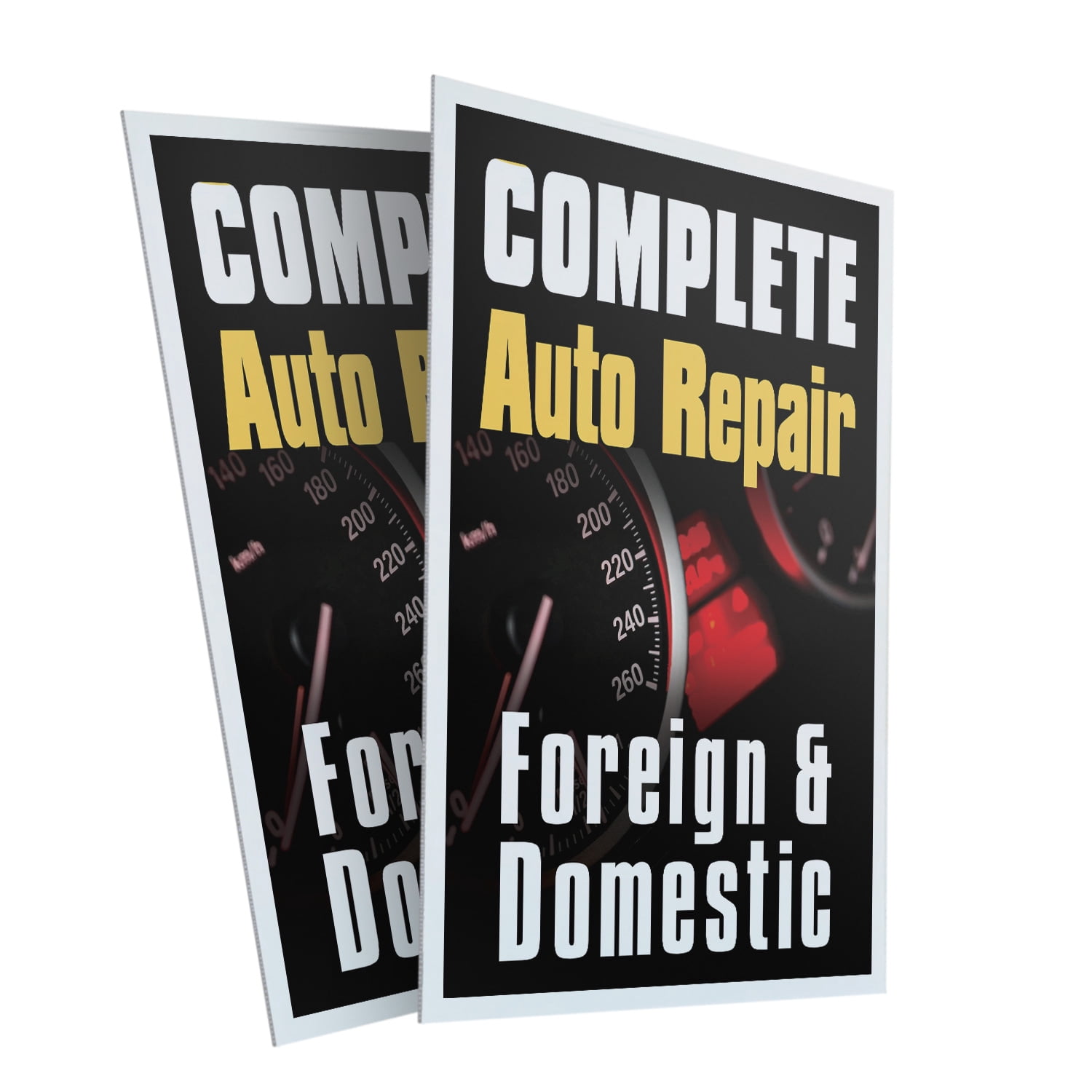 Complete Auto Repair Foreign & Domestic (2-Pack) 24 Inch x 36 Inch ...