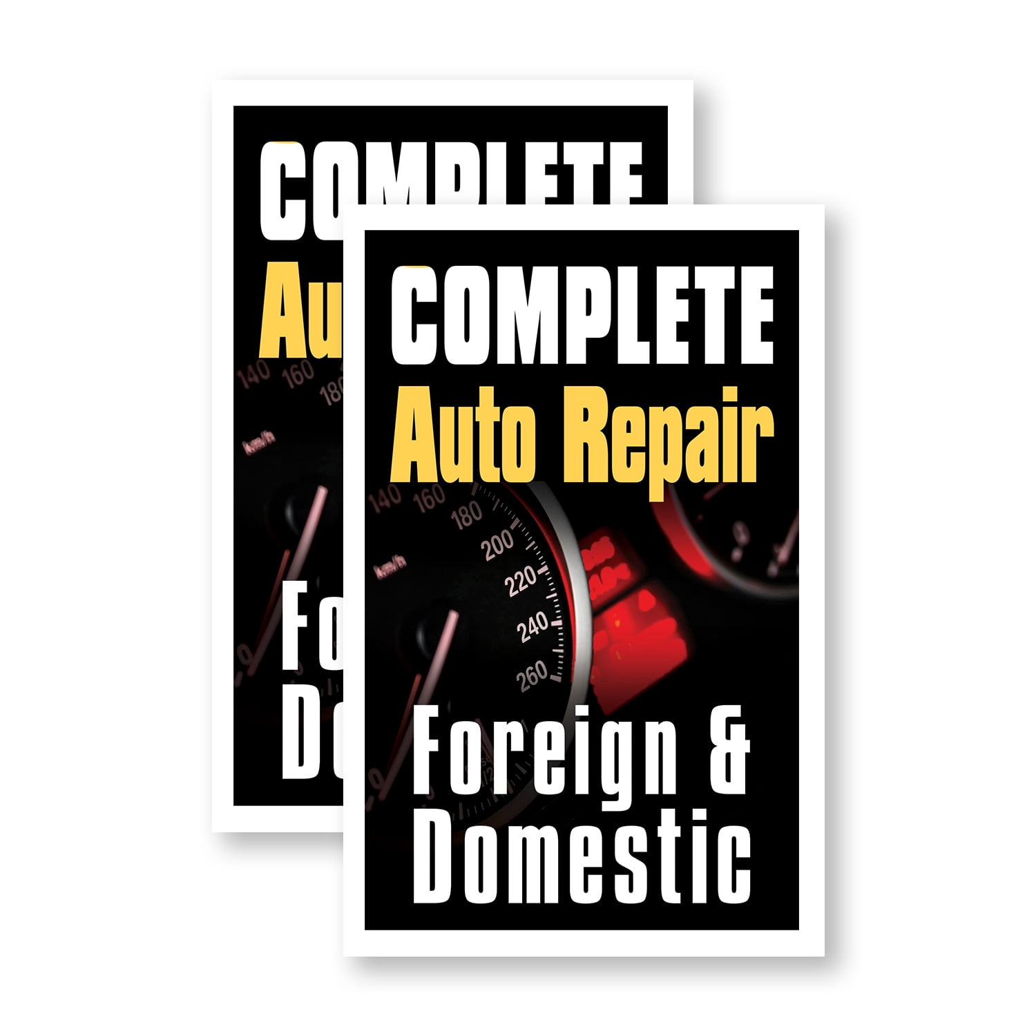 Complete Auto Repair Foreign & Domestic (2-Pack) 24 Inch x 36 Inch ...