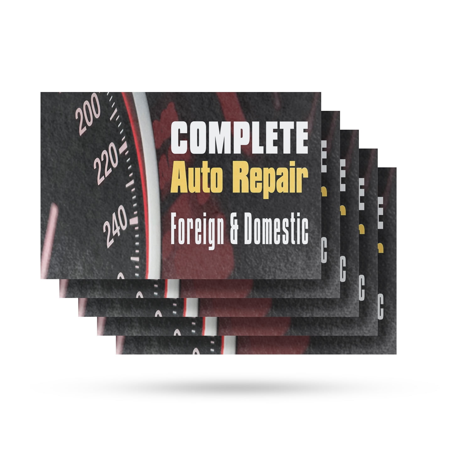 Complete Auto Repair Foreign & Domestic Vinyl Decal 5 Pack of 12 Inch x ...