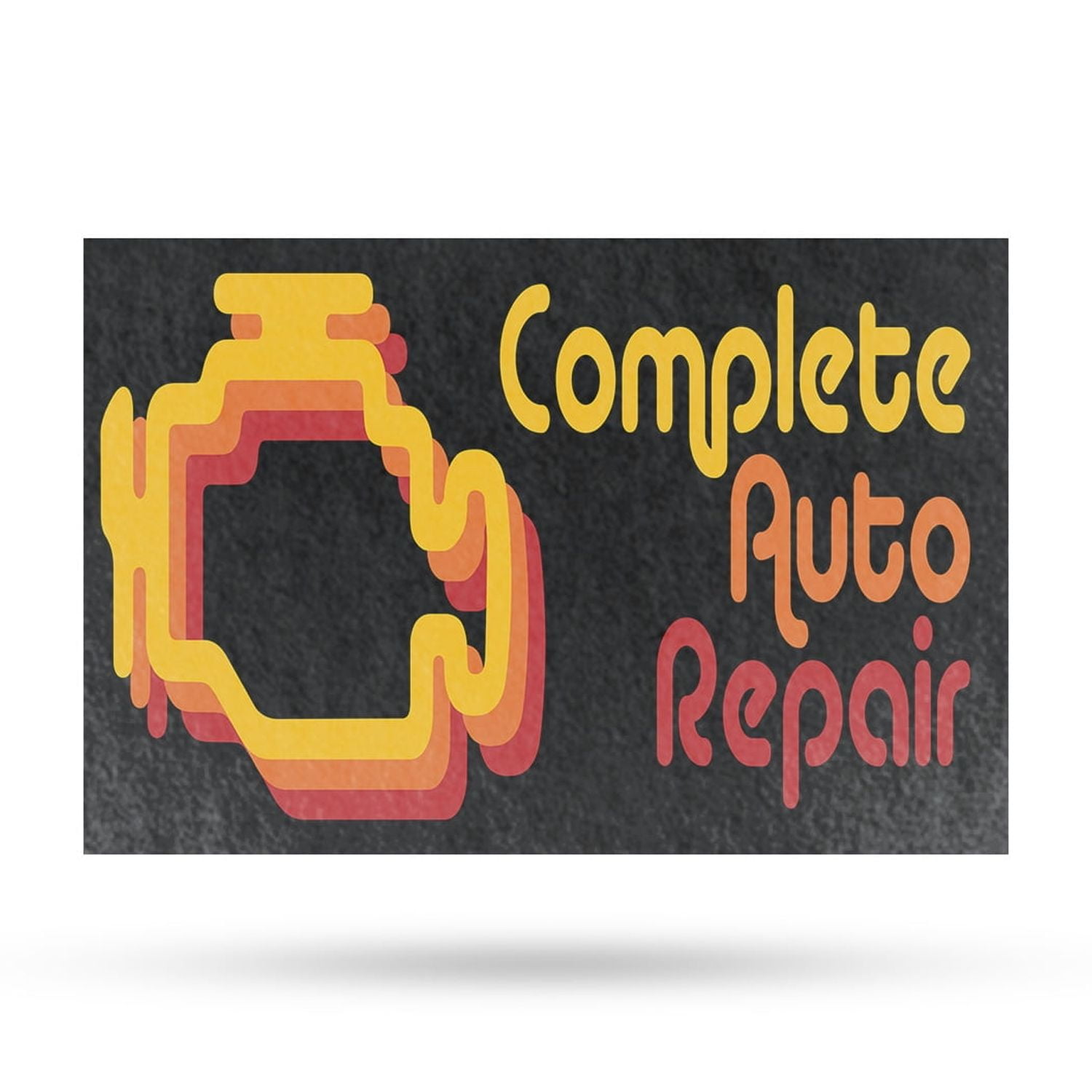 Complete Auto Repair Vinyl Decal 12 Inch x 16 Inch Weatherproof Heavy ...