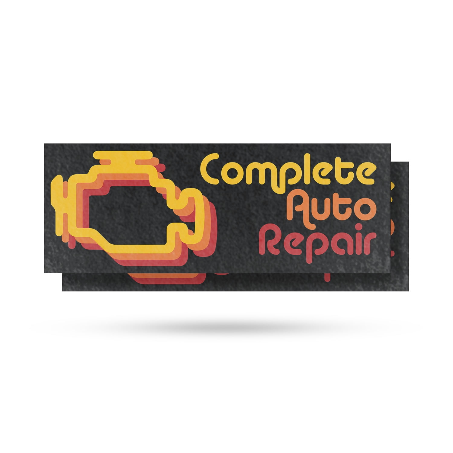 Complete Auto Repair Vinyl Decal 2 Pack of 12 Inch x 5 Inch ...