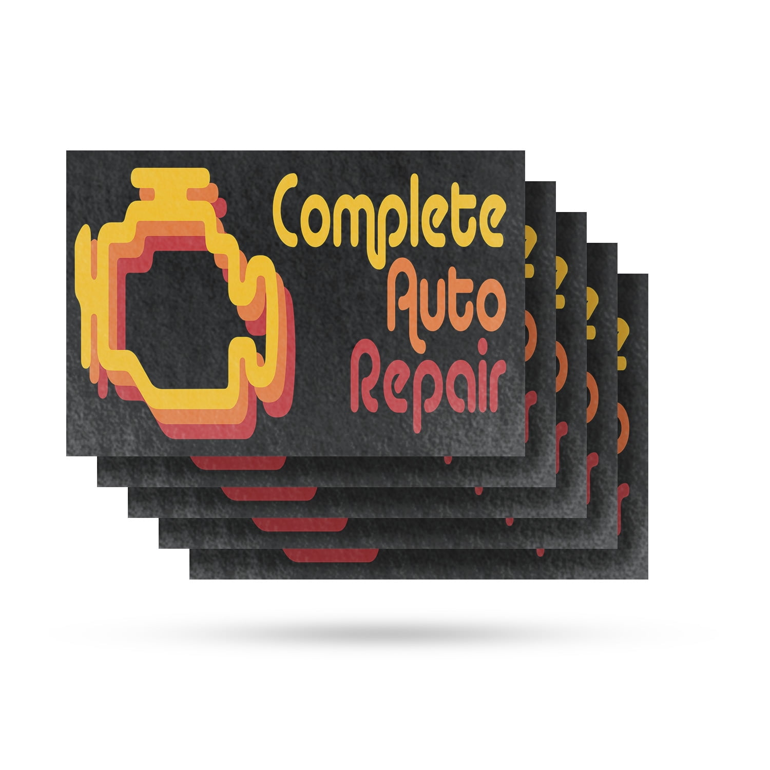 Complete Auto Repair Vinyl Decal 5 Pack of 18 Inch x 24 Inch ...