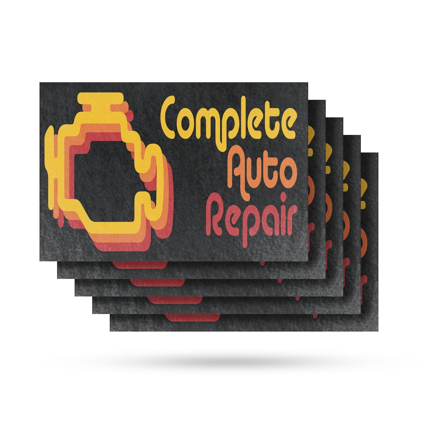 Complete Auto Repair Vinyl Decal 5 Pack of 24 Inch x 36 Inch ...
