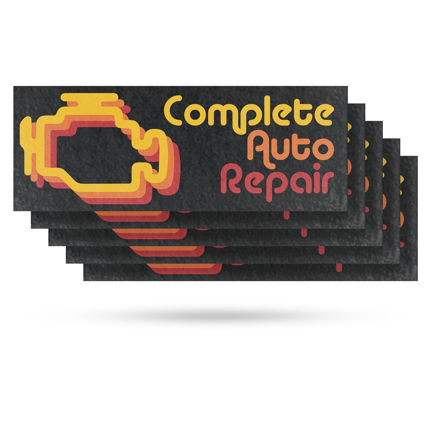 Complete Auto Repair Vinyl Decal 5 Pack of 24 Inch x 9 Inch ...
