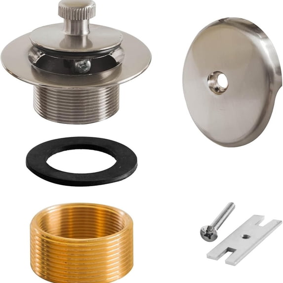 Complete Bathtub Drain Assembly, Odor-Proof Drain Plug, Copper Nuts ...