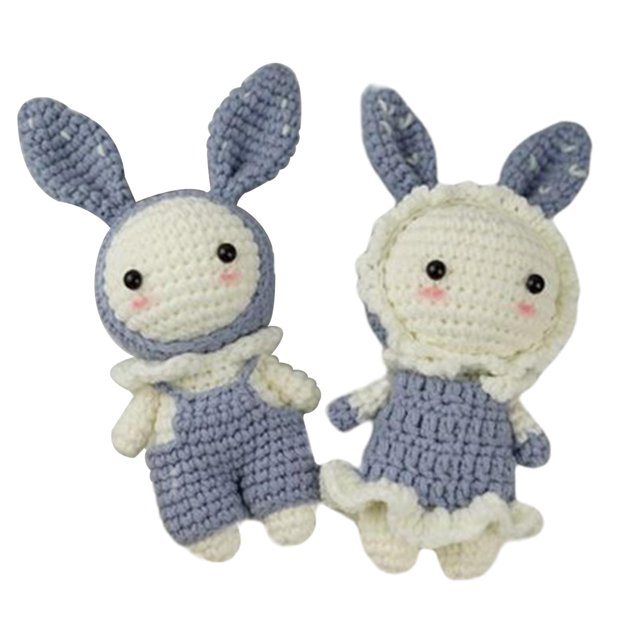 Complete Beginner Crochet Set Rabbit All in Learn to Crochet Stuffed ...