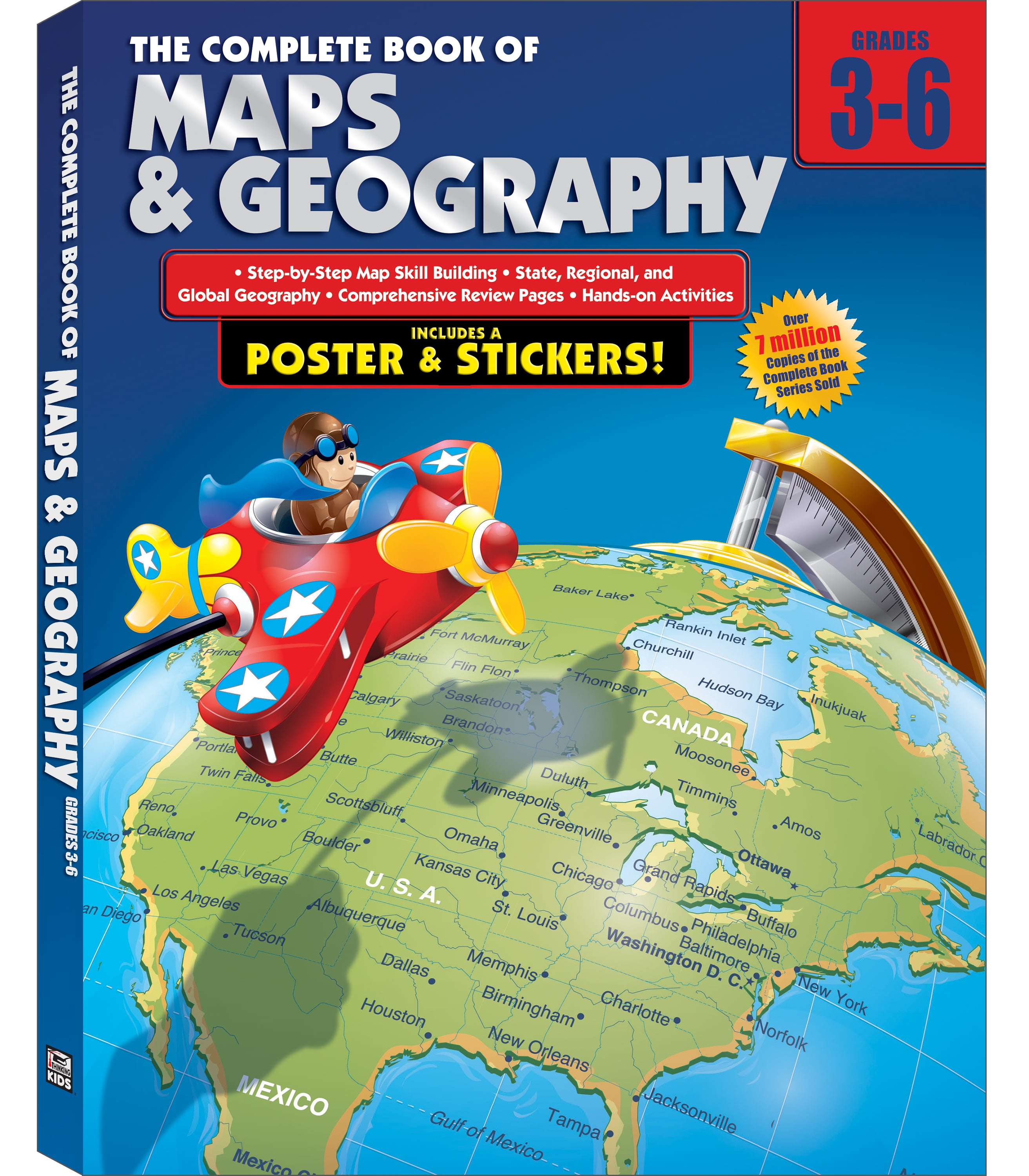 Complete Book of Maps and Geography, Grades 3 - 6 - Walmart.com