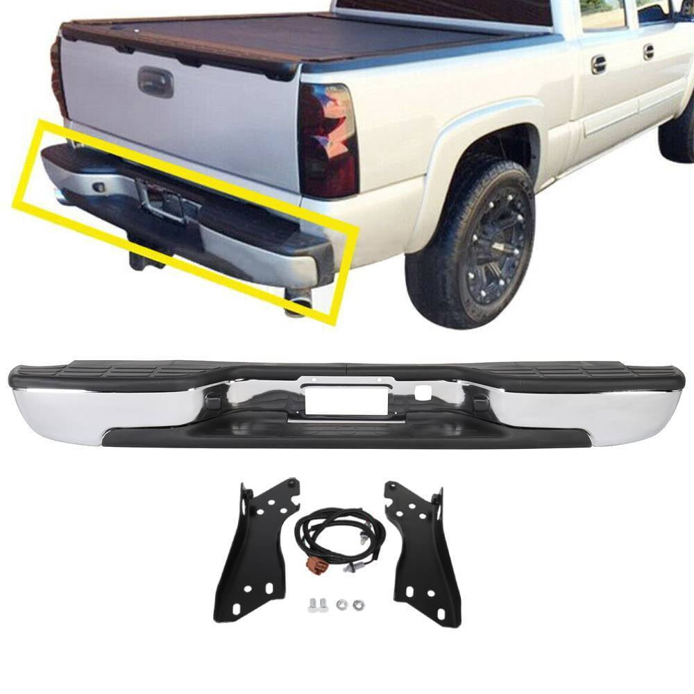 Complete Chrome Rear Bumper Replaceme Fit Chevy Silverado GMC Sierra ...