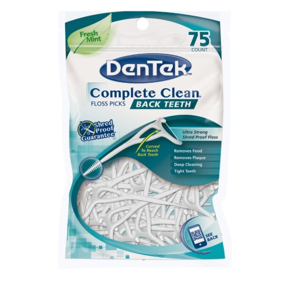 Complete Clean Easy Reach Floss Picks, Removes Food & Plaque, 75 Count (Pack of 2) - Walmart.com