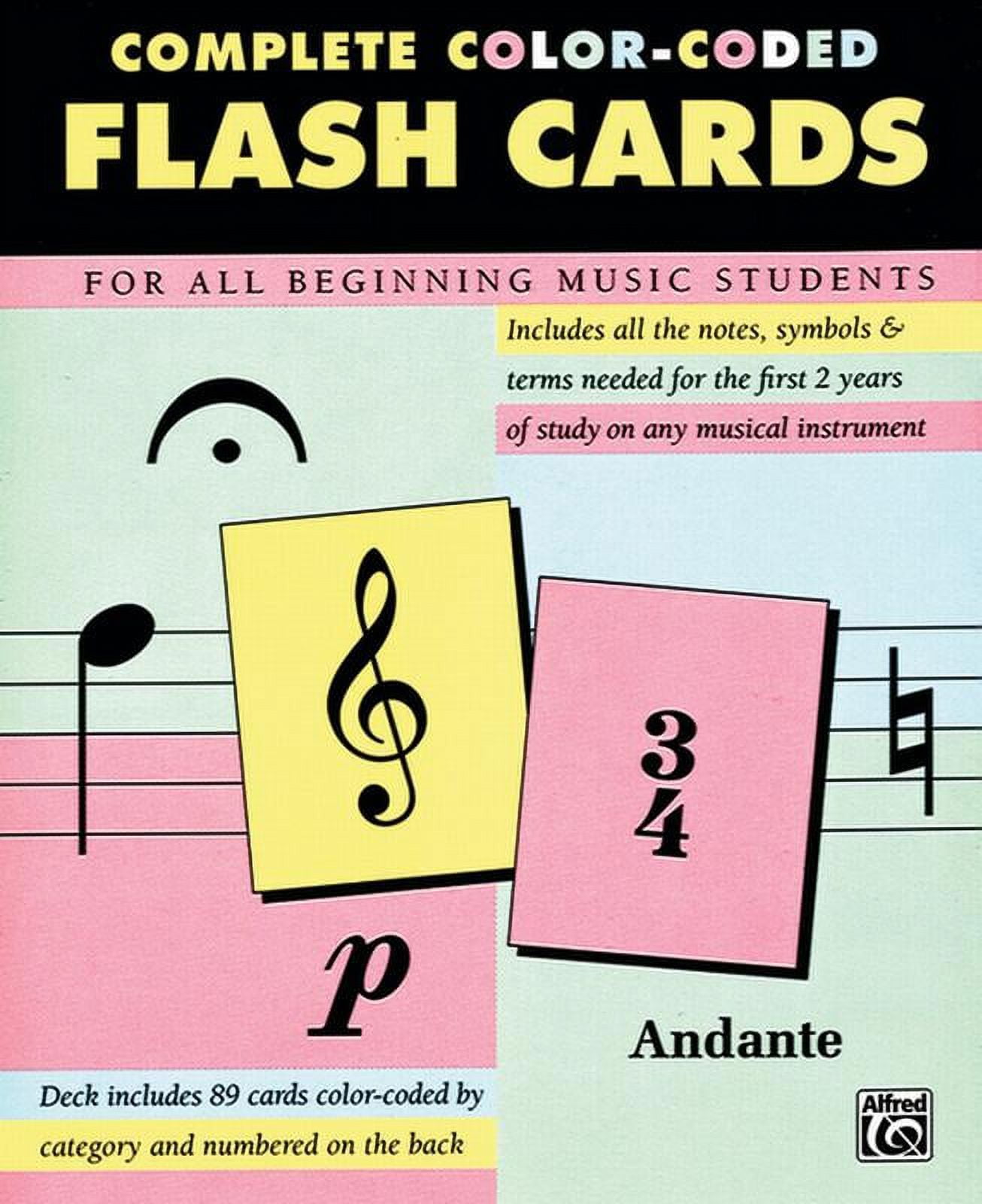 Complete Color-Coded Flash Cards: For All Beginning Music Students ...