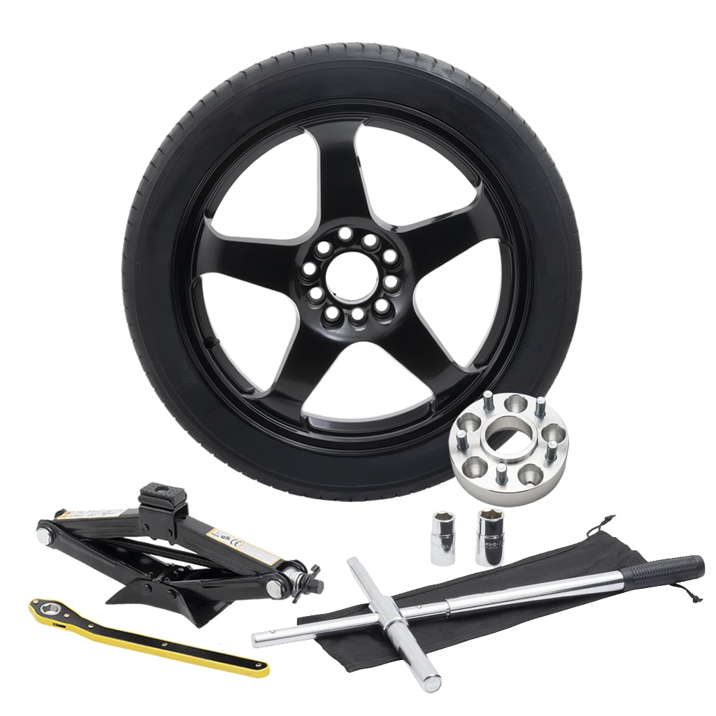 Complete Compact Spare Tire Kit w/ Wheel Spacer - Fits 2014-2019 ...