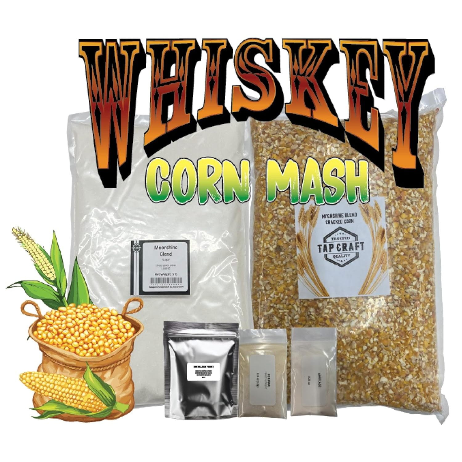 Complete Corn Whiskey Mash & Fermentation Kit - Walmart.com