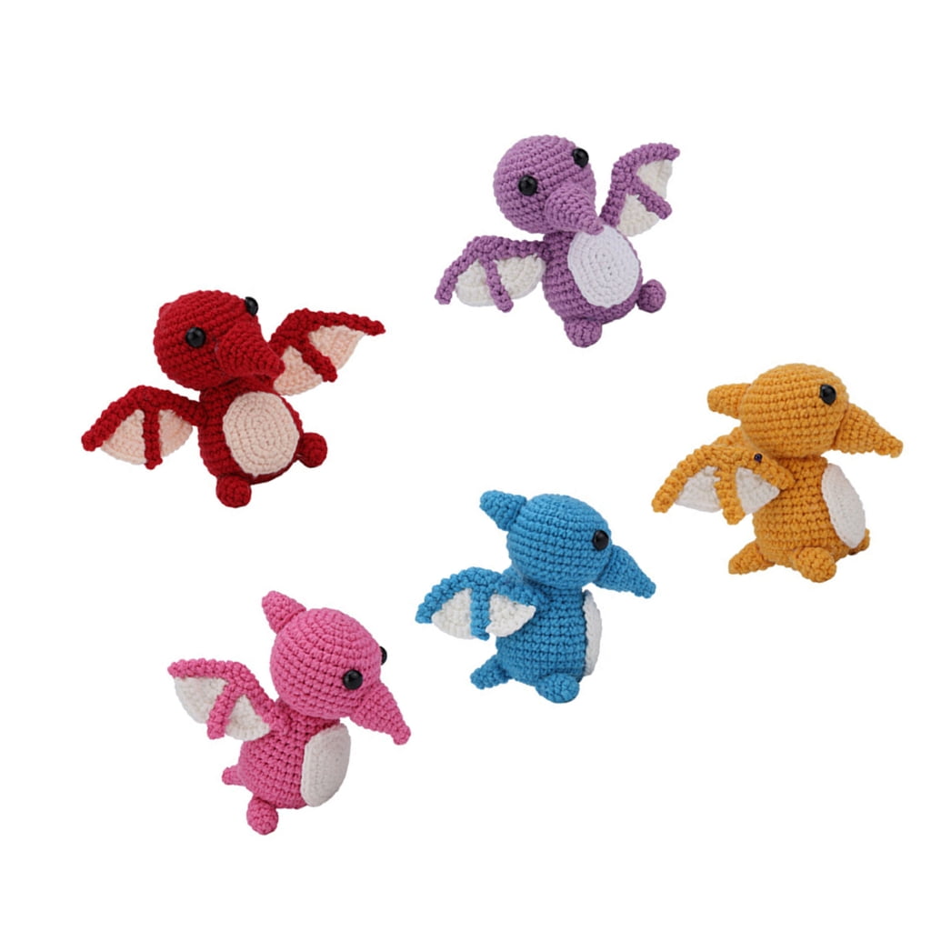 Complete Crochet Kits, DIY Crochet Dragon Kits with Yarn, Crochet Hooks ...