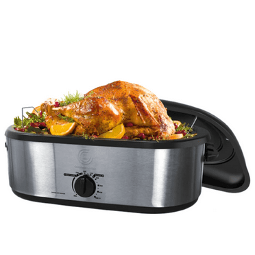 Oster 18 Quart Red Roaster with High Dome & Self-Basting Lid - Walmart.com