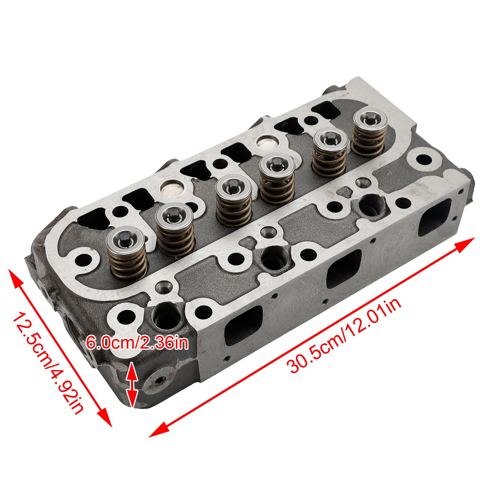 Complete Cylinder Head D1005 with Full Gasket Kit for Kubota D1005 Engine - Walmart.com