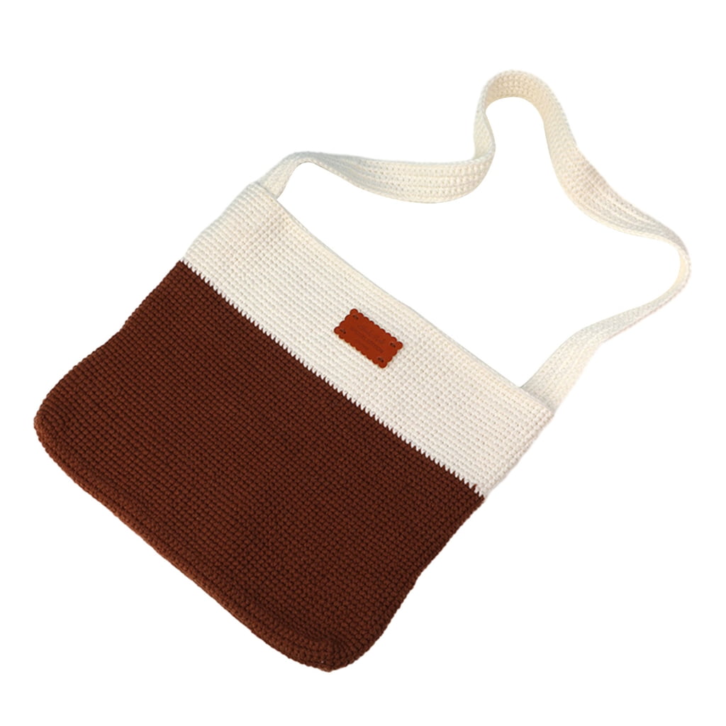 Complete DIY Crochet Shoulder Bag Kits with Yarn, Crochet Hooks, Sewing ...