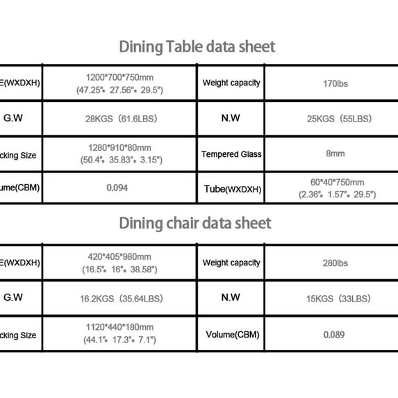 Complete Dining Set for 4+Easy-to-Clean Surface”-“Family Dinners ...