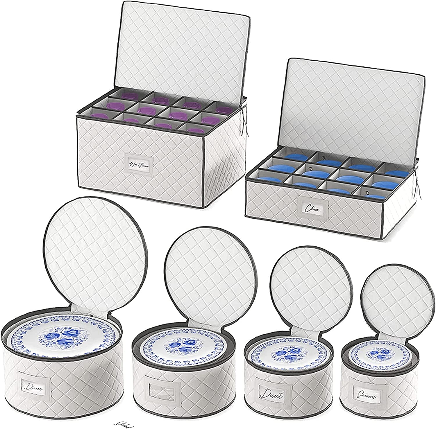 Tabletops Gallery Alec Square 16 Piece Dinnerware Set, Viney Pattern ...