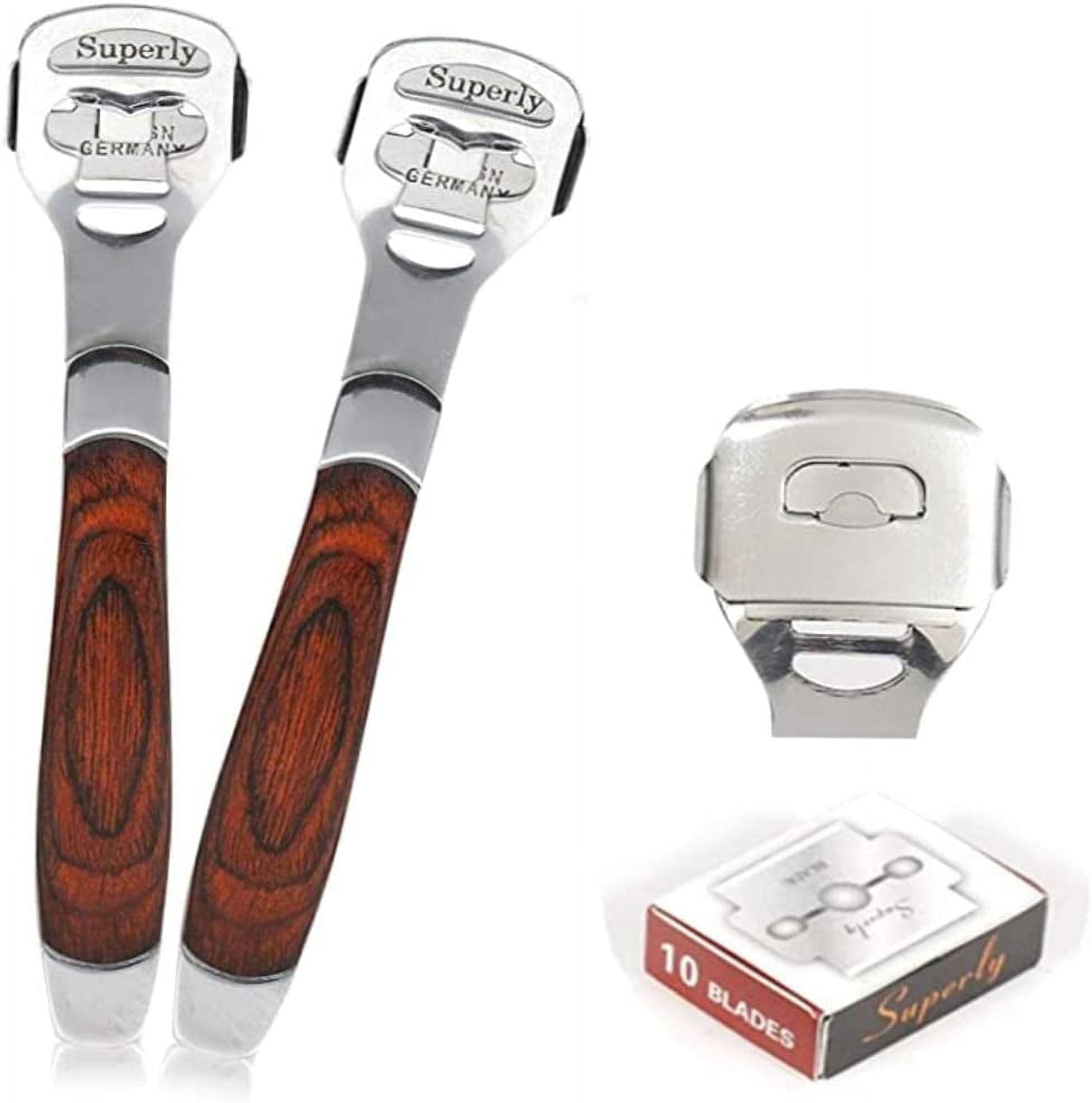 Complete Feet Care Set: Stainless Steel Foot Scraper, Callus Shavers ...