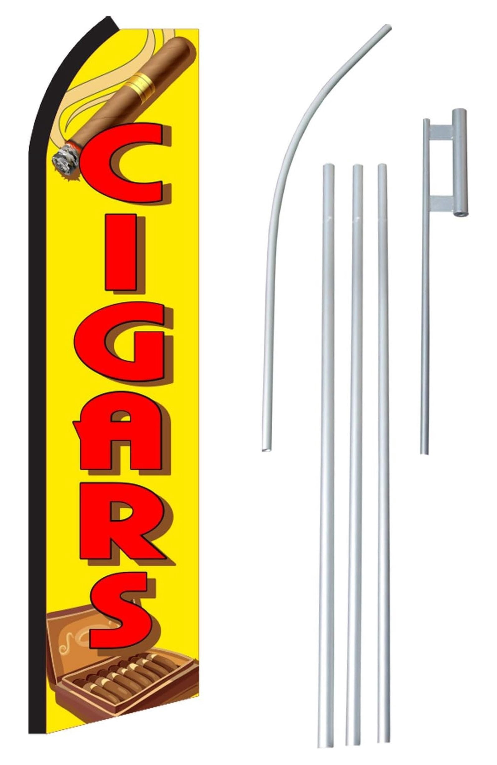 Complete Flag Kit - Includes 12' Swooper Business Flag with 15-Foot ...