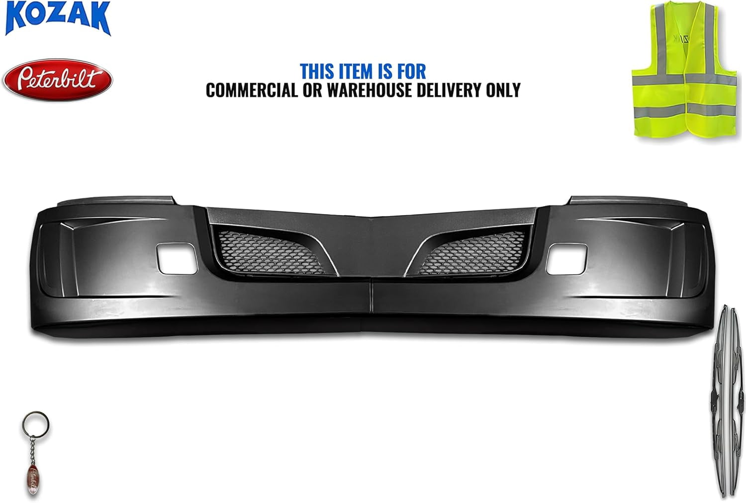Complete Front Bumper Outer Paint without Fog Lamp Hole (9 parts ...
