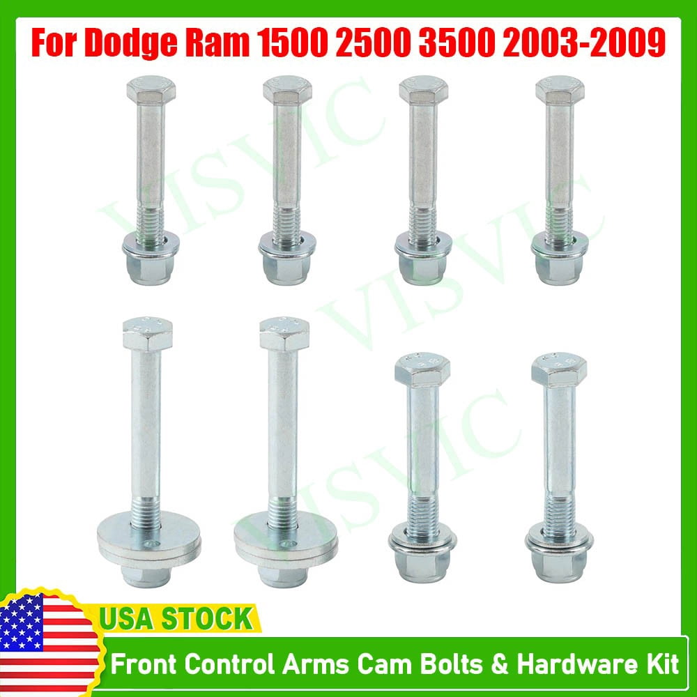 Complete Front Control Arms Cam Bolts & Hardware Kit | 2003-2009 Dodge ...